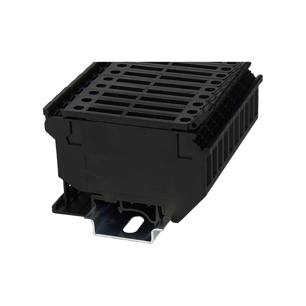 PC4-HE BORNE PORTAFUSIBLE TORNILLO 4MM2 6.3A NEGRO--DEGSON | INTELEM